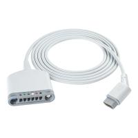 China SpO2 6Lead ECG Patient Cable 3.5M With SpO2/Temperature/ECG Fucntion for sale