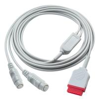 China 3.5M GE IBP Adapter Cable to Double P-hilips Connector for Medical Diagnosis Equipment for sale