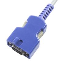 China Semi-finished SpO2 Sensor 3M for C-ovidien N-ellcor Pulse Oximeter Cable 100g Weight and DB 14-pin Purple Connector for sale