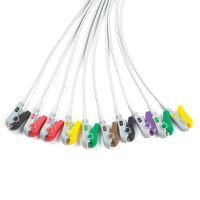 China Durable 10Lead ECG Cable IEC Grabber without Connector for Medical Devices for sale