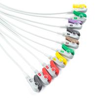 China Durable 10Lead ECG Cable IEC Grabber without Connector for Medical Devices for sale