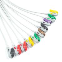 China Durable 10Lead ECG Cable IEC Grabber without Connector for Medical Devices for sale