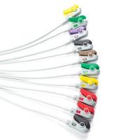 China Durable 10Lead ECG Cable IEC Grabber without Connector for Medical Devices for sale