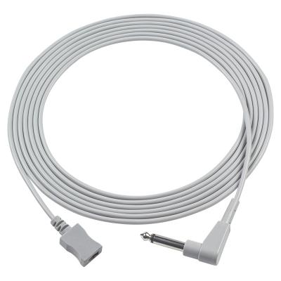 China Compatible Temperature Adapter 6.3 Mono Plug To Rectangular Dual Pin YSI400 Series for sale