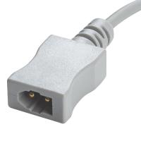 China Compatible Temperature Adapter 6.3 Mono Plug To Rectangular Dual Pin YSI400 Series for sale