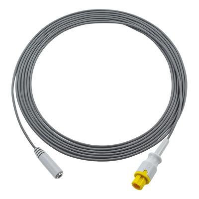 China Single Channel 2-Pin Connector Temperature Adapter Compatible with Mindray Datascope 0011-30-37391 for sale