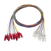 China Din 1.5mm style Grabber with Soft outer shell Alligator Clip EEG Electrodes Plated gold EEG EMG Leadwires Electrode for sale