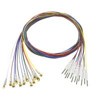 China 3.5 Mono Plug EEG Cup Type Gold Cap Electrodes EEG EMG Leadwires Electrode for sale