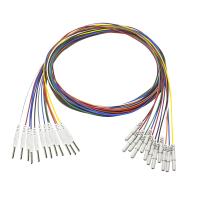 China Din 1.5mm-2.0mm Pin Eeg Needle Electrodes Plated Gold EEG EMG Leadwires Electrode for sale