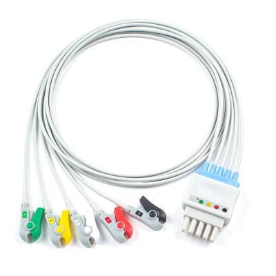 China GE Datex Ohmeda 545316 545318 2.0 5 Lead ECG EKG Patient Monitor Cable for sale