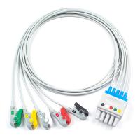 China S-iemens Drager ECG Leadwires 5956359 MP03414 Set 5 Lead Grabber Clip To Dual 5 Pin Connector for sale