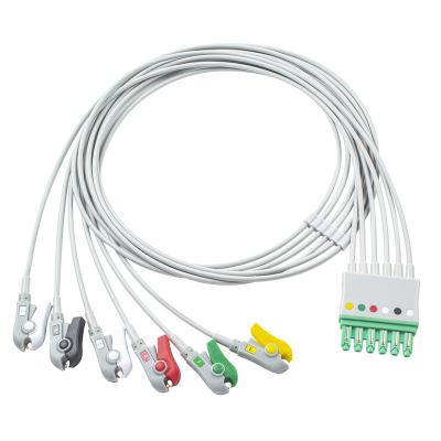 China S-iemens Draeger Drager MP03405 ECG Lead Wires 6 Lead Cable Grabber M300 Infinity M540 MultiMed Plus IEC Clip for sale