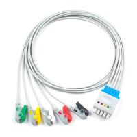 China GE Healthcare Marquette ECG Leadwires 412681-001 GE Dash 2500 Solar 8000 5 Lead IEC Clip for sale
