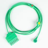 China Reusable ECG Leadwires Drager Sie-mens Monolead 3Lead IEC Snap MS14555 ECG Leadwires for sale