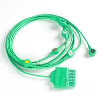 China MS14682 ECG Cable Draeger ECG Single Pin Monolead 6Lead Leadwires IEC Snap for sale