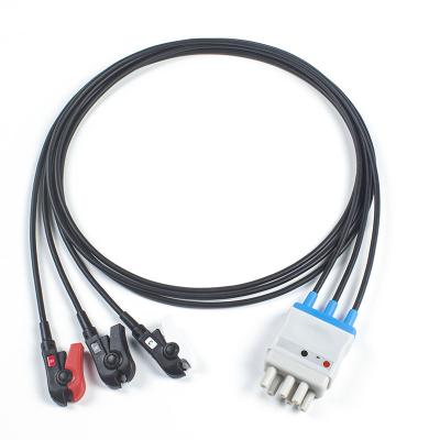 China Nihon Kohden Radio Translucent Wire X-Ray CT 3 Lead MRI ECG Radiotranslucent Cable And Lead Wire for sale