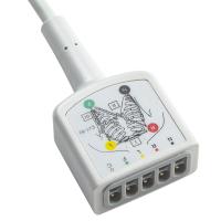 China AAMI 3lead ECG Trunk Cable 130cm 12Pin VS Type for sale