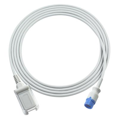 China Biolight 12Pin SpO2 Sensor Cable SpO2 Adapter extension Cable 15-027-0005 Patient Cable for sale