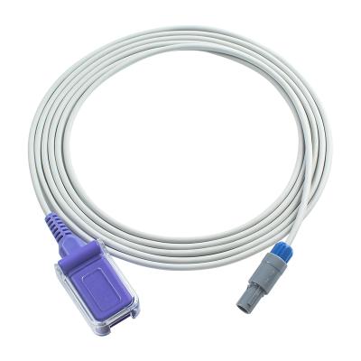 China Biolight O-ximax SpO2 Sensor Cable 8Pin Lemo To DB9 N-ellcor SpO2 Adapter Extension Cable for sale