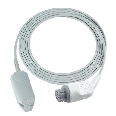 China GE Datex Ohmeda OXY-C7 SpO2 Sensor Cable 10Pin To DB9 SpO2 Adapter Extension Cable AS/3 CS/3 Capnomac Ultima Cardiocap for sale