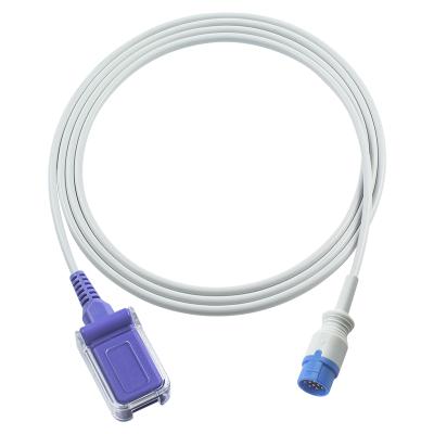 China Emtel SpO2 Sensor Cable SpO2 Adapter Cable Nelcor O-ximax Tech 10Pin to DB9 connector for sale