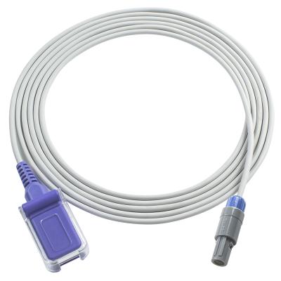 China Petas SpO2 Sensor Cable SpO2 Adapter Cable Nelcor O-ximax 6Pin 40 Degree to DB9 connector for sale