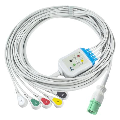 China Contec CMS6000 ECG Cable and leadwires  CMS7000 CMS8000C CMS90000 ECG Cable for sale