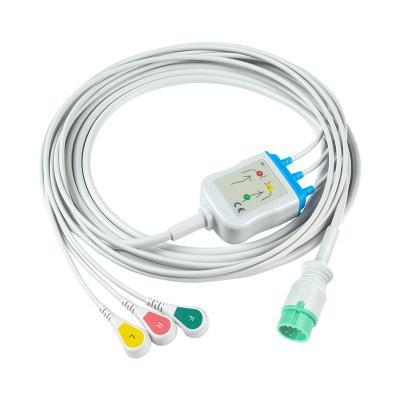 China MDK MED KB15A 6Pin ECG Cable and leadwires for sale