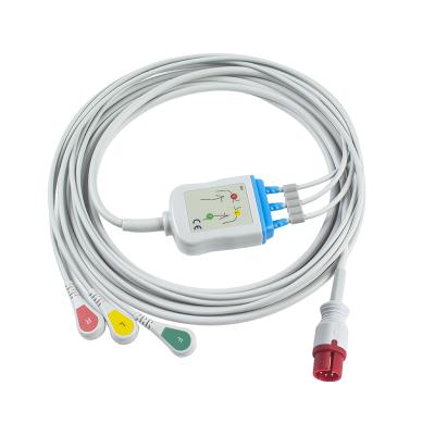 China Medica D Logicare Series 2000 Biocare im12 Penlon InterMed ECG Cable 6Pin ECG Cables and Leadwires for sale