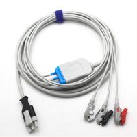China Primedic XD100 XD30 defibrillator ECG EKG patient Cable and Leadwires 3Pin 3Lead for sale