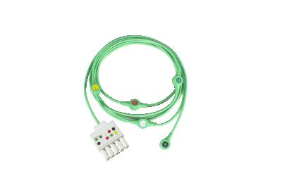 China Siemen Draeger Monolead MS16160 MS16161 ECG EKG patient Cable and Leadwires 3  Lead wire Dual 5Pin for sale
