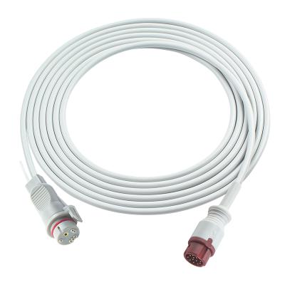 China Bistos IBP Adapter Cable 12Pin to Edward Argon BD Abbott BB PVB Utah Medex Mindray Connector for BT-710 BT-720 BT-740 BT-770 BT-780 for sale