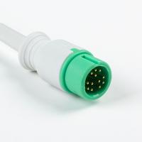 China Yonker 12Pin E12 One direct ECG Cable ECG Cables and Leadwires 3Lead AHA IEC for sale