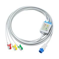 China Innomed Cardio-Aid CA360-B defibrillator 12Pin ECG EKG Cable and Leadwires 3Lead for sale