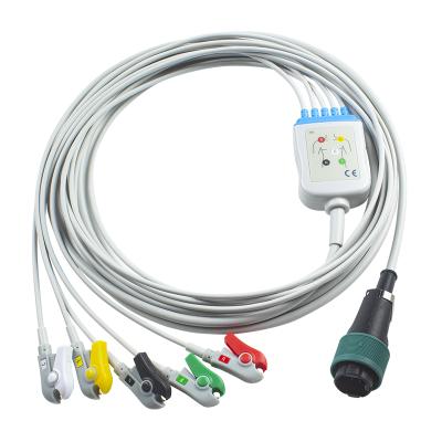 China Saadat 6pin 8pin one piece ECG Cable and leadwires for sale
