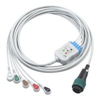China Saadat 6pin 8pin one piece ECG Cable and leadwires for sale