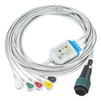 China Saadat 6pin 8pin one piece ECG Cable and leadwires for sale