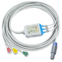China Samsung 7pin 3Lead one piece ECG Cable and leadwires for sale