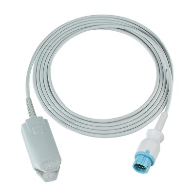 China Compatible LEPU Creative Aiview V12 V10 PH10 PH12 VX VS 10Pin SpO2 Sensor Cable with 2.5 M Length for sale