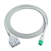 China Biolight 12Pin 3 5Lead ECG Trunk Adapter Cable O-ximax Tech AnyView A2 A6 A4 A8 Q7 Q5 ECG Extension Cable Din Style for sale