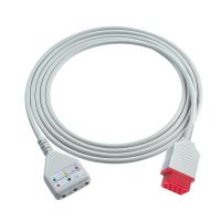 China Bionet 12Pin BM3 BM5 3 5Lead ECG Trunk Adapter Cable Din Style ECG Extension Cables for sale