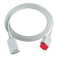 China Bionet 12Pin BM3 BM5 3 5Lead ECG Trunk Adapter Cable Euro Style with Drager ECG Extension Cables for sale