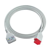 China Bionet 12Pin BM3 BM5 3 5Lead ECG Trunk Adapter Cable Din Style ECG Extension Cables for sale