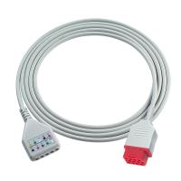 China Bionet 12Pin BM3 BM5 3 5Lead ECG Trunk Adapter Cable Din Style ECG Extension Cables for sale