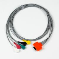 China Compatible Cardioline Walk400h Clickholter 5 Lead Wire Holter ECG Cables EKG Holter Cable and Leadwires for sale