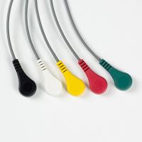 China Compatible Cardioline Walk400h Clickholter 5 Lead Wire Holter ECG Cables EKG Holter Cable and Leadwires for sale