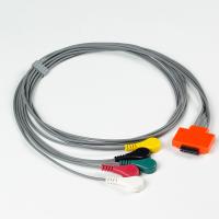 China Compatible Cardioline Walk400h Clickholter 5 Lead Wire Holter ECG Cables EKG Holter Cable and Leadwires for sale