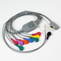 China Compatible 10 Lead LEPU Creative TH12 ECG EKG Holter Cables Holter ECG EKG Cable and Leadwires Snap for sale