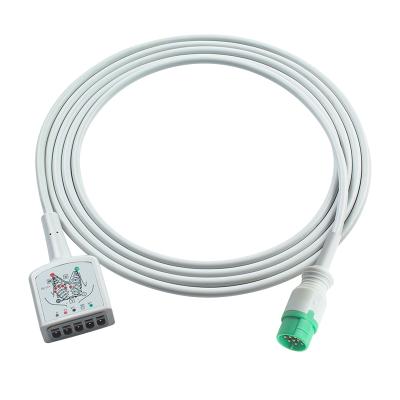 China GE 1554AAO Corometrics 115 116 118 151 11Pin Connector 3 5Lead ECG Trunk Adapter Cable ECG Extension Cables VS Style for sale