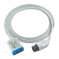 China Nihon Kohden 8Pin 3 5 Lead ECG Trunk Adapter Cable OEC-6102A OEC-6105A OEC-6120A OEC-6120J OEC-6120K ECG Extension Cable for sale